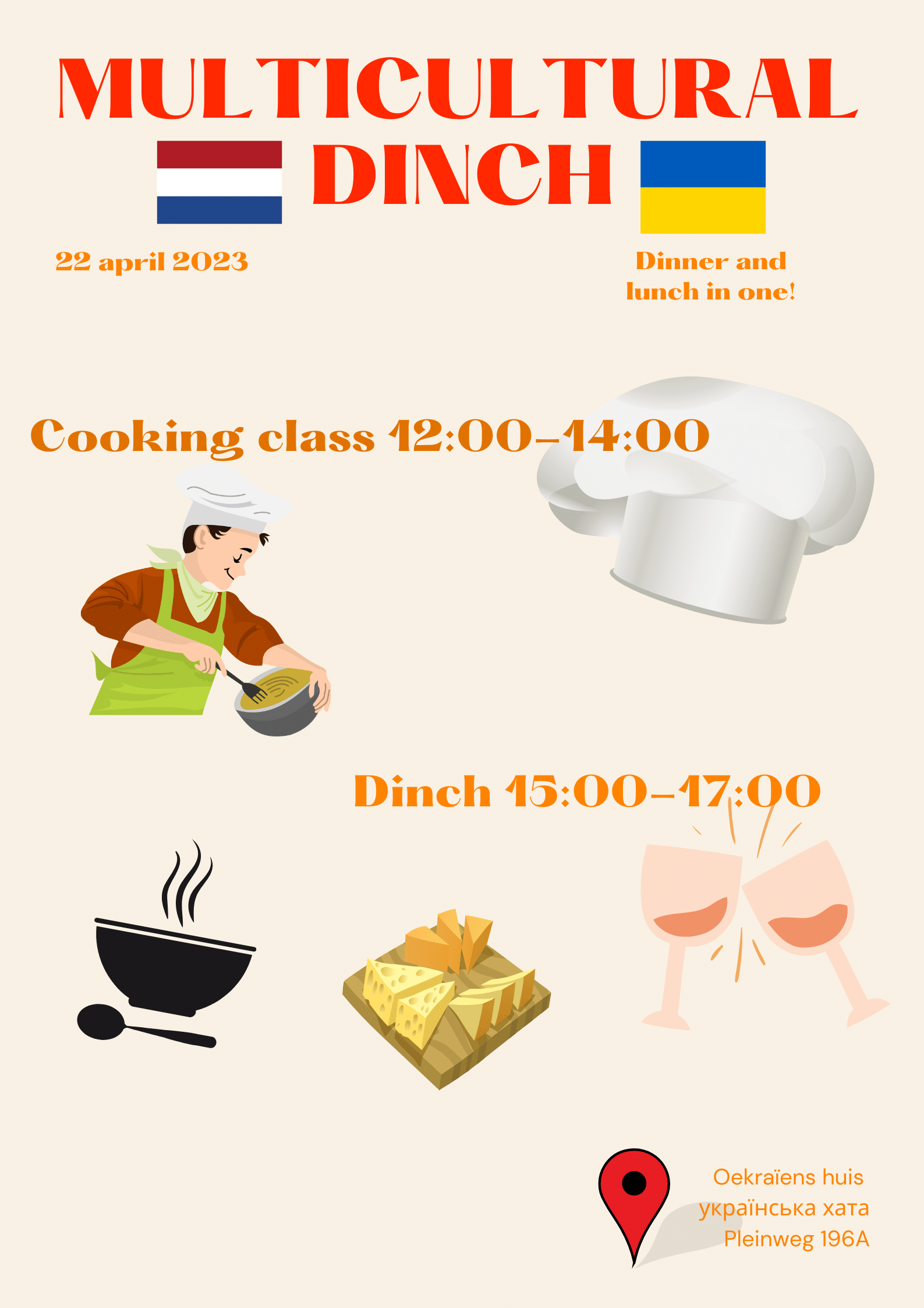 Multicultural Dinch 22 April - Urban Leisure & Tourism Lab Rotterdam